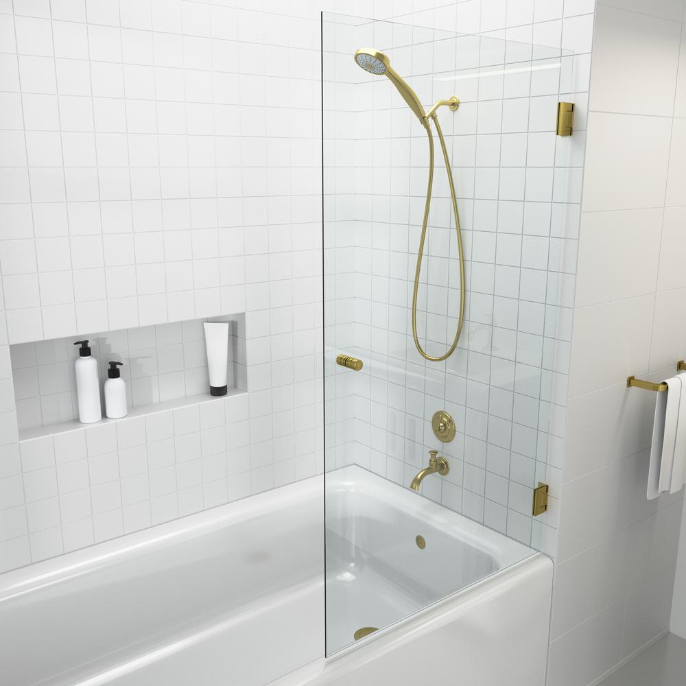 Bathtub Glass Doors Aston Moselle 60 In X 60 In Completely Frameless