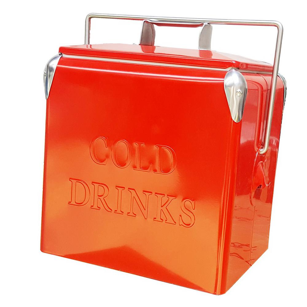 Permasteel 14 Qt. Portable Picnic Cooler in Red-PS-205-14QT-RED - The ...