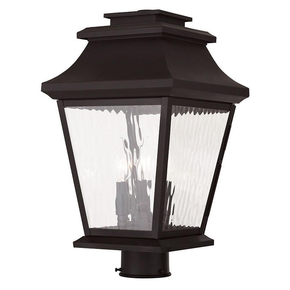 Livex Lighting Hathaway 3 Light Bronze Outdoor Post Top Lantern-20238 ...