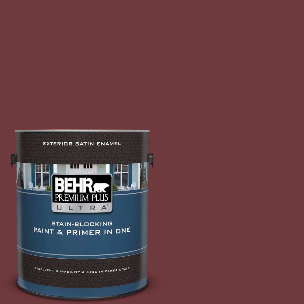 BEHR Premium Plus Ultra 1 gal. #160F-7 Burnished Mahogany Satin Enamel ... BEHR Premium Plus Ultra 1 gal. #160F-7 Burnished Mahogany Satin Enamel ...