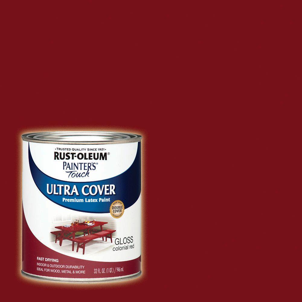 Rust-Oleum Painter's Touch 32 oz. Ultra Cover Gloss Apple Red General ...