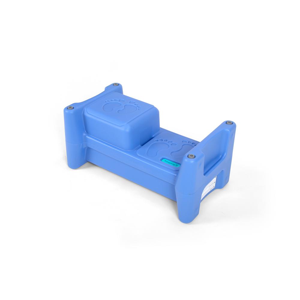 Simplay3 2 Child Periwinkle Blue Plastic Step Stool and Seat-619050-01 ...