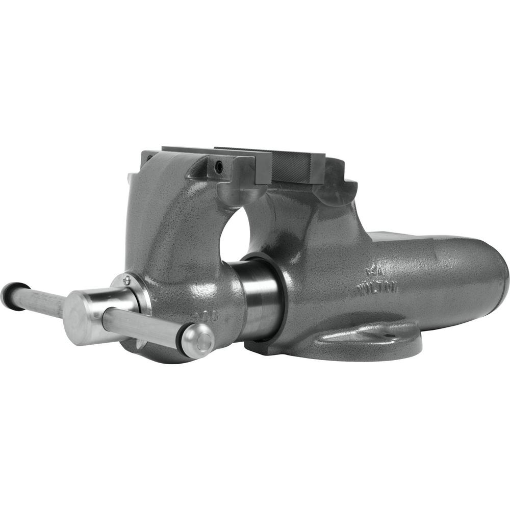 Machinist 8 in. Jaw Round Channel Vise with Stationary Base-28839 - The ...