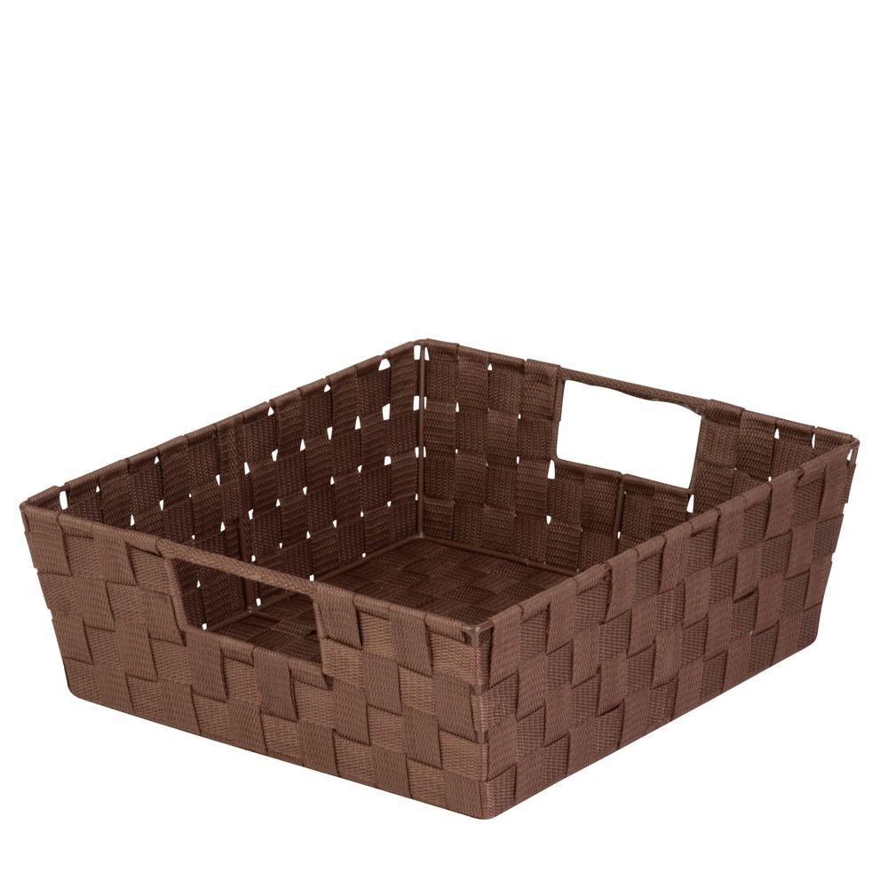 Honey Can Do 16 9 Qt Storage Tote In Java 2 Pack STOZ03049 The Home Depot