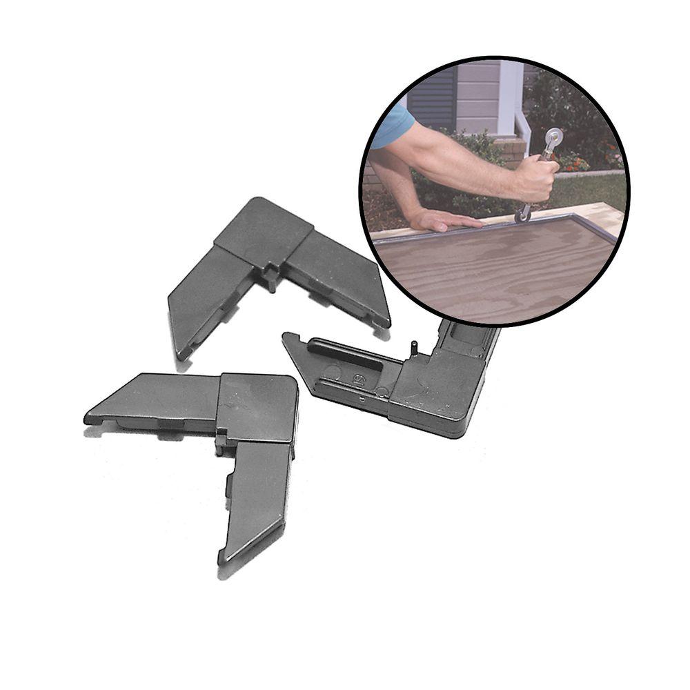 Phifer 5/16 in. Bronze Plastic Corners-3021663 - The Home Depot