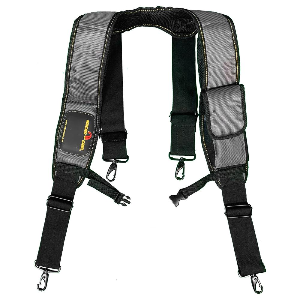 MagnoGrip Padded Suspenders with Smart Phone Pouch-006-581 - The Home Depot