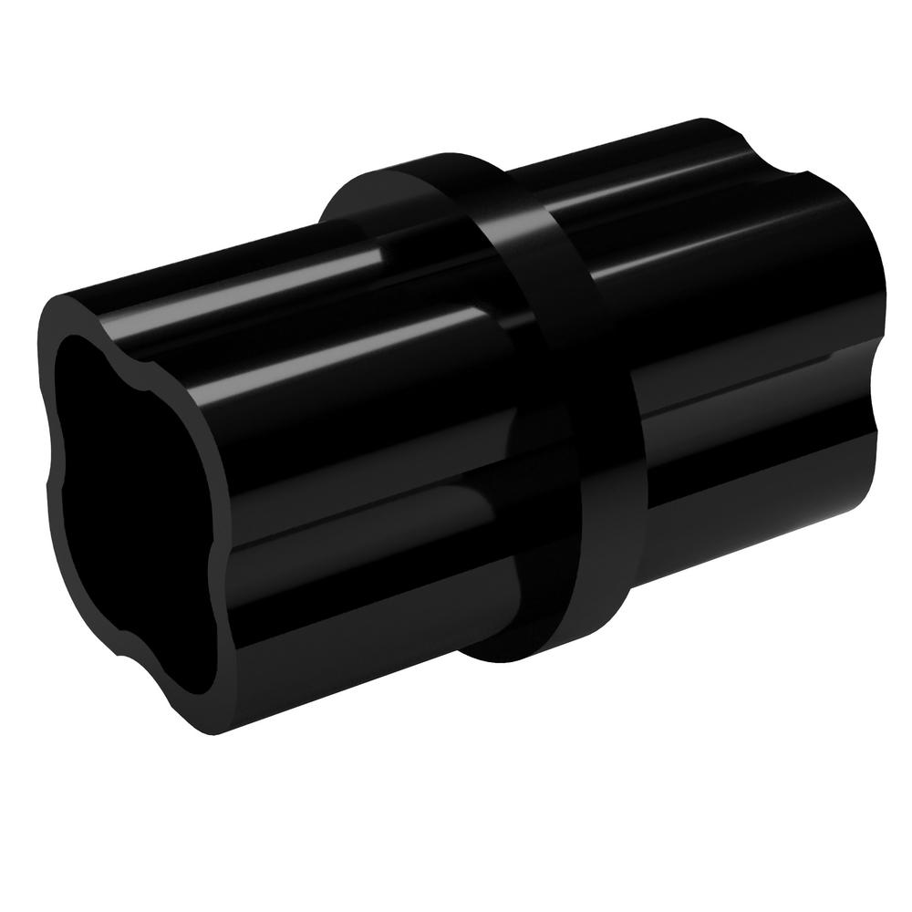 Formufit 1/2 in. Furniture Grade PVC Sch. 40 Internal Coupling in Black ...