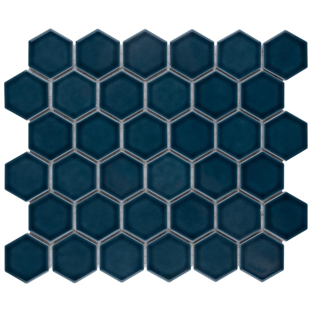 Hexagon - Blue - Tile - Flooring - The Home Depot