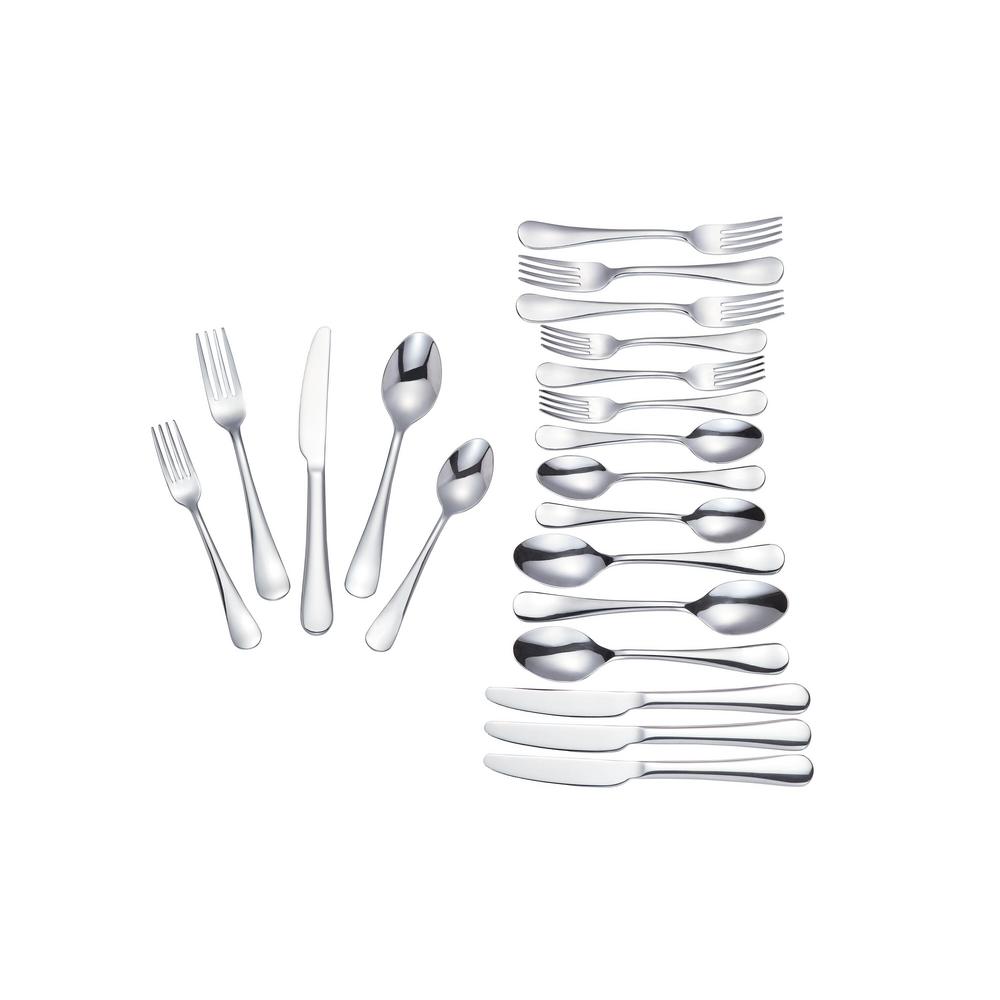 Home Decorators Collection Maywood 20-Piece Stainless Steel Flatware ...