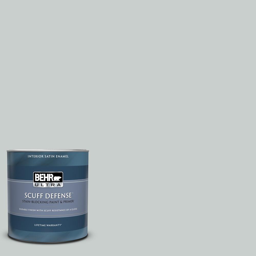 BEHR ULTRA 1 qt. #720E-2 Light French Gray Extra Durable Satin Enamel ... BEHR ULTRA 1 qt. #720E-2 Light French Gray Extra Durable Satin Enamel ...
