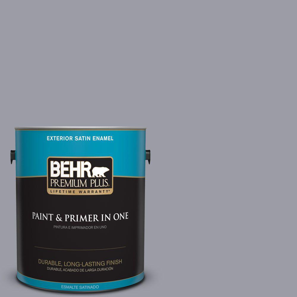 BEHR Premium Plus Ultra 5-gal. #BNC-09 Heather Gray Satin Enamel ...