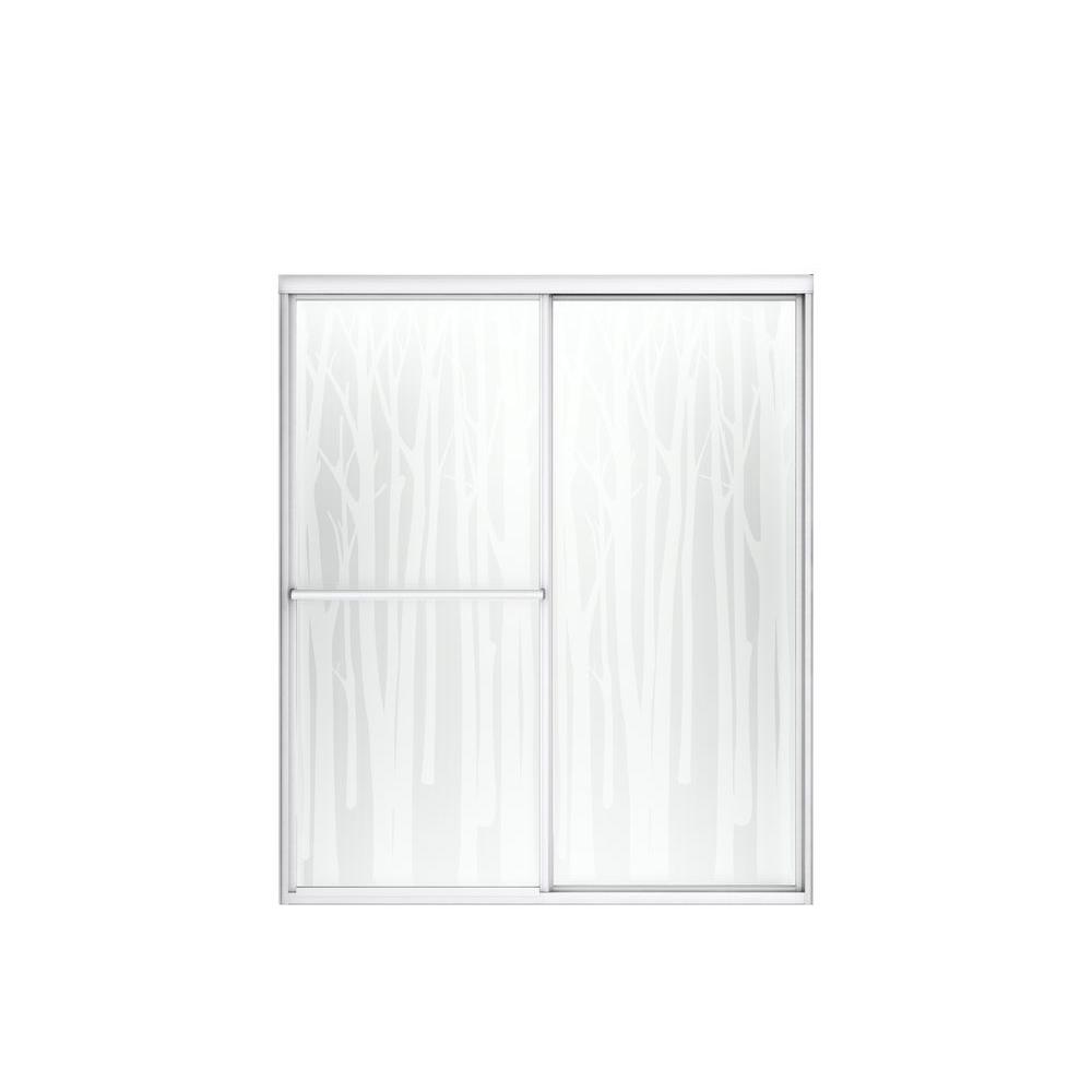 Sterling Deluxe 59 38 In X 70 In Framed Sliding Shower Door In