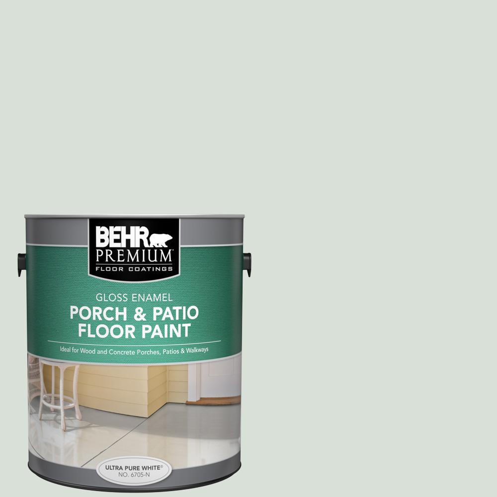 BEHR PREMIUM 1 gal. #N420-1 Juniper Breeze Gloss Enamel Interior ...