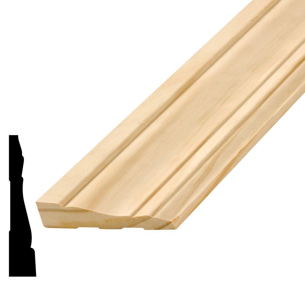 Alexandria Moulding LWM 361 11/16 in. x 3-1/2 in. Pine Casing-L361A ...