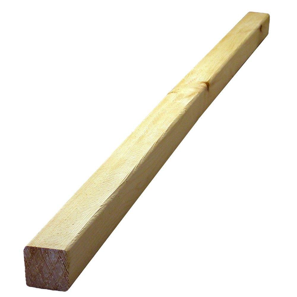 2 In X 2 In X 8 Ft Premium S4S Cedar Lumber 226573 The Home Depot