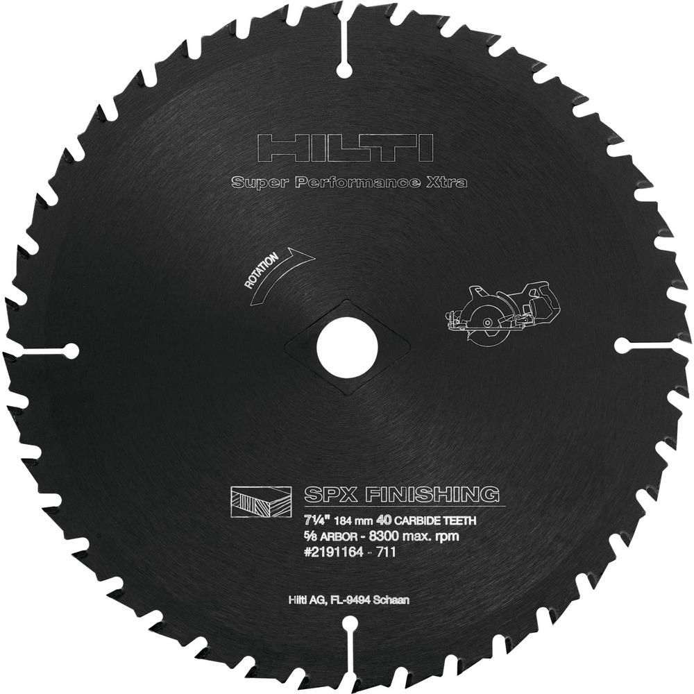 Milwaukee 10-1/4 in. x 40-Tooth Fine Finish Circular Saw Blade-48-40 ...