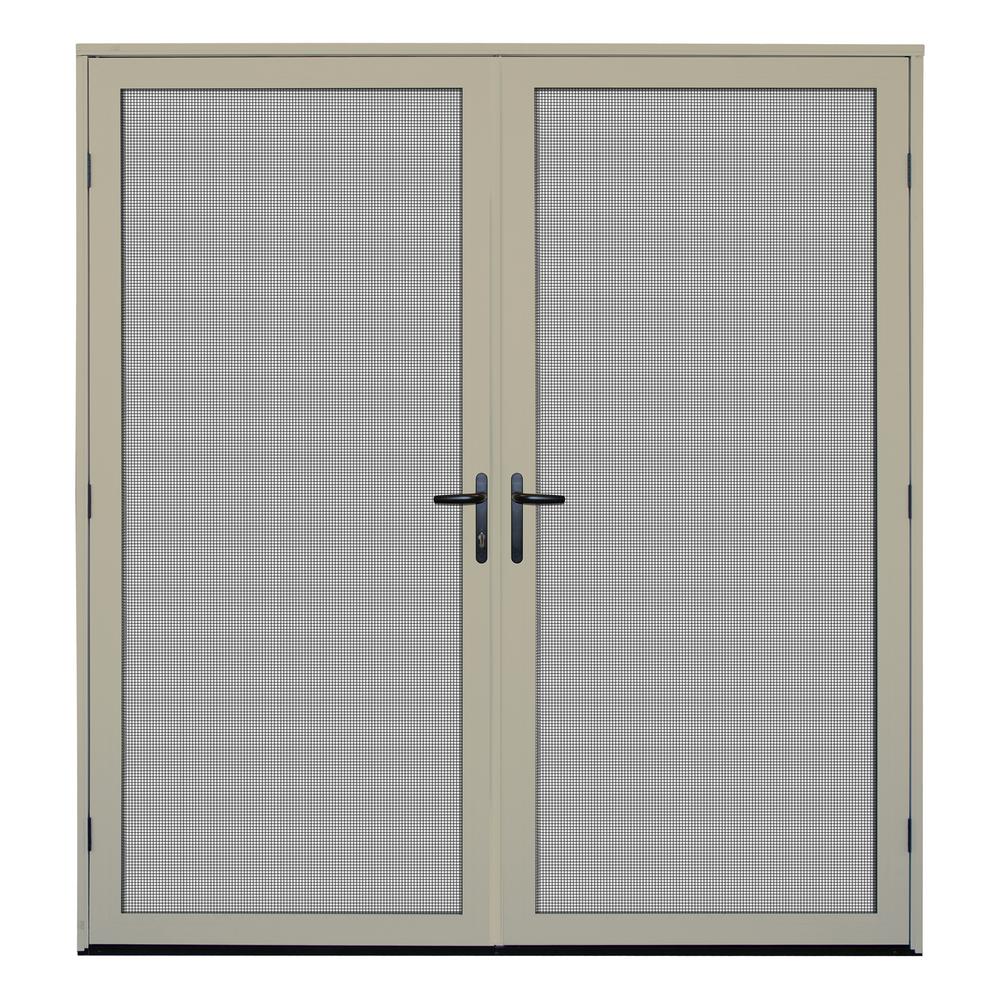 Unique Home Designs 72 in. x 80 in. Almond Surface Mount Ultimate ...