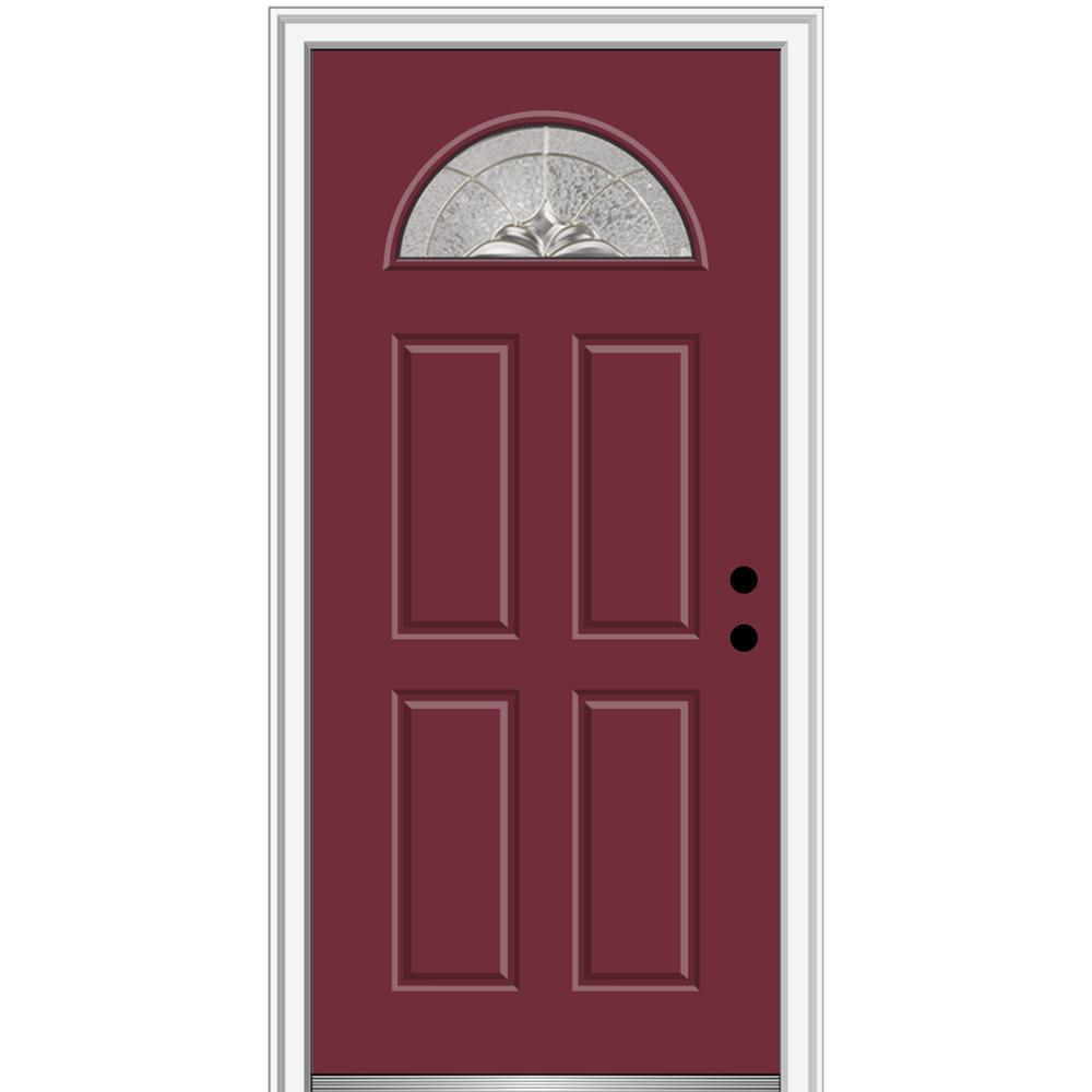 Burgundy - Front Doors - Exterior Doors - The Home Depot