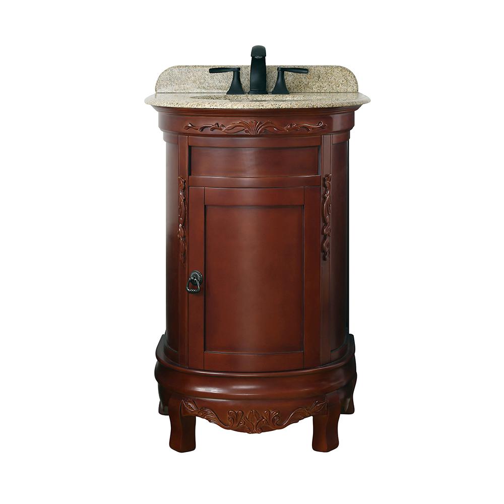Home Decorators Collection Rivington 22 in. W x 20 in. D Bath Vanity in ...