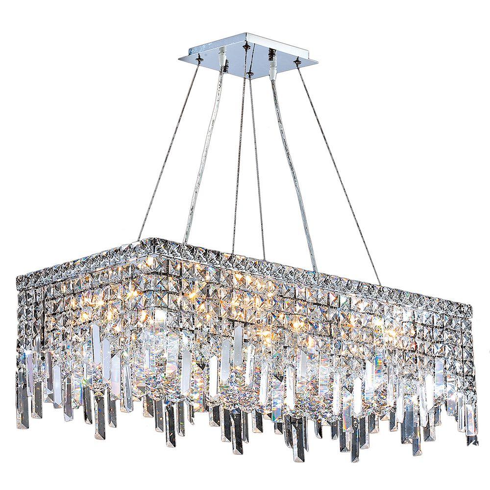 Worldwide Lighting Cascade Collection 16-Light Crystal and Chrome ...