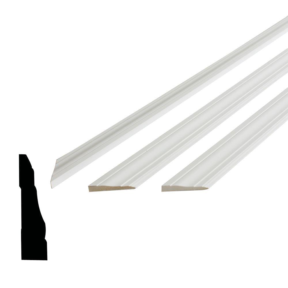 PFM WM361 11/16 in. x 2-1/2 in. x 84 in. Primed Finger-Jointed Casing ...