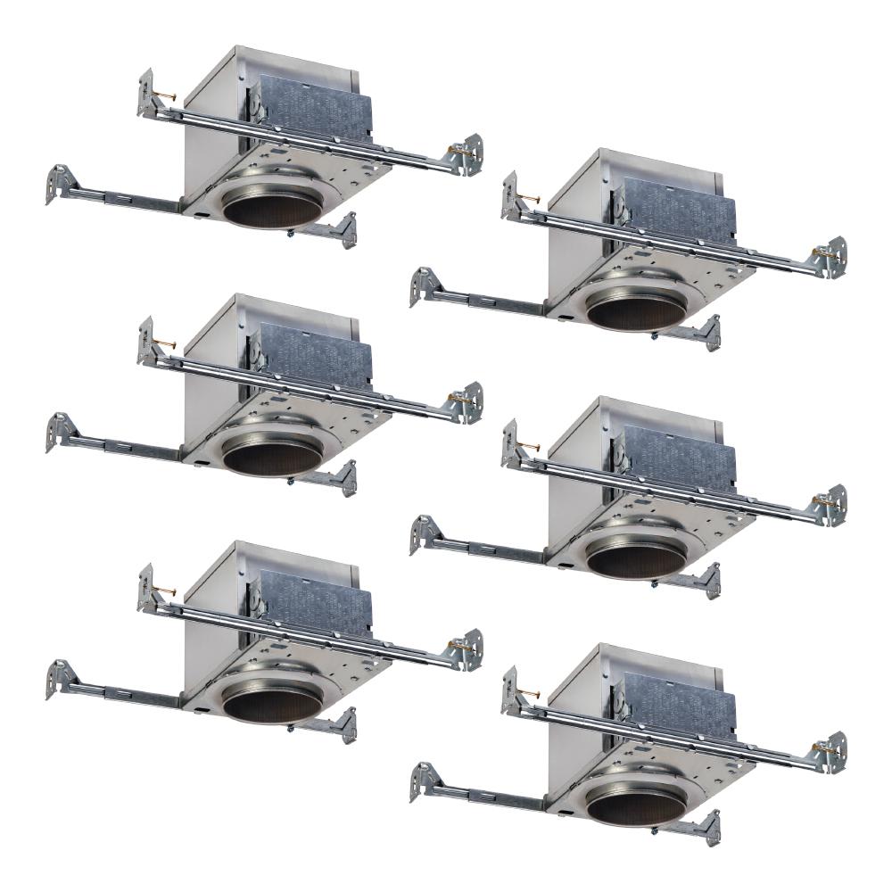 Halo E26 Series 4 in. Aluminum New Construction IC Air-Tite Recessed ...