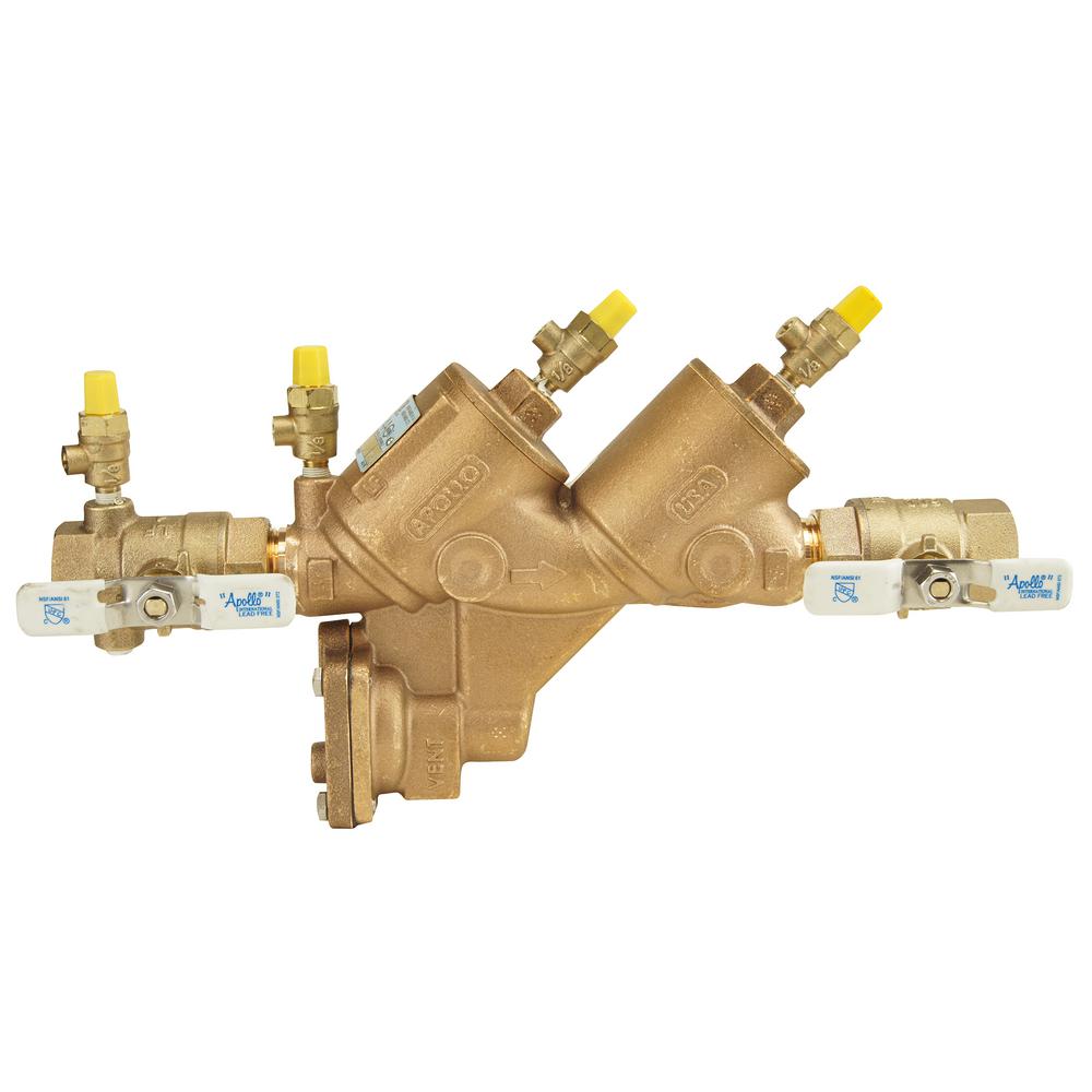 Apollo 1 in. Lead Free Bronze FIP Reduced Pressure Backflow Preventer ...
