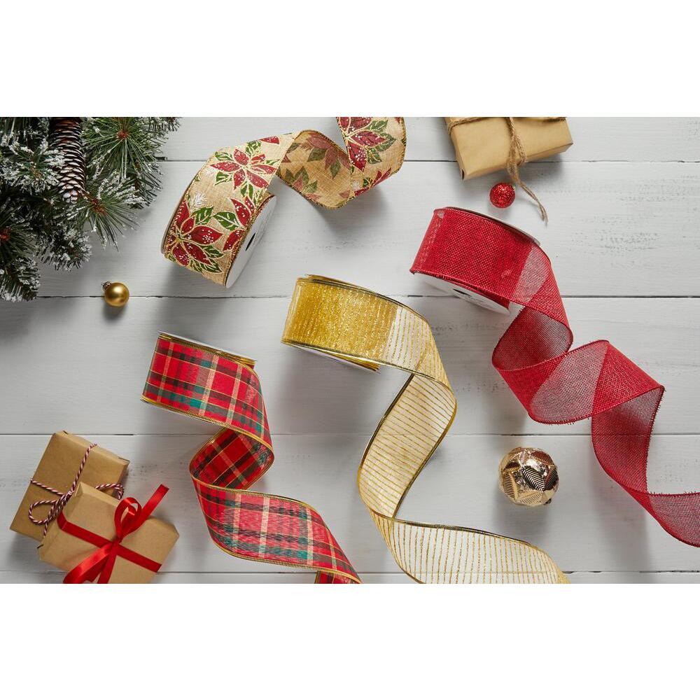 Christmas Tree Ribbon - Christmas Tree Decorations - The Home Depot