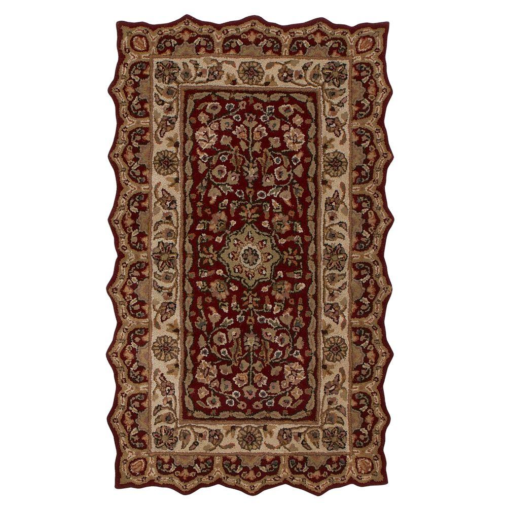 Home Decorators Collection Masterpiece Red 8 ft. 3 in. x 11 ft. Area ...