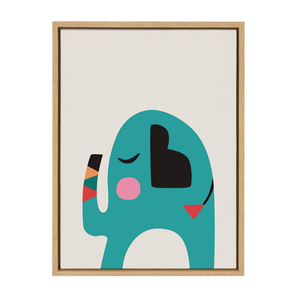 Kate and Laurel Sylvie "Mid Century Modern Baby Elephant" by Rachel Lee ...