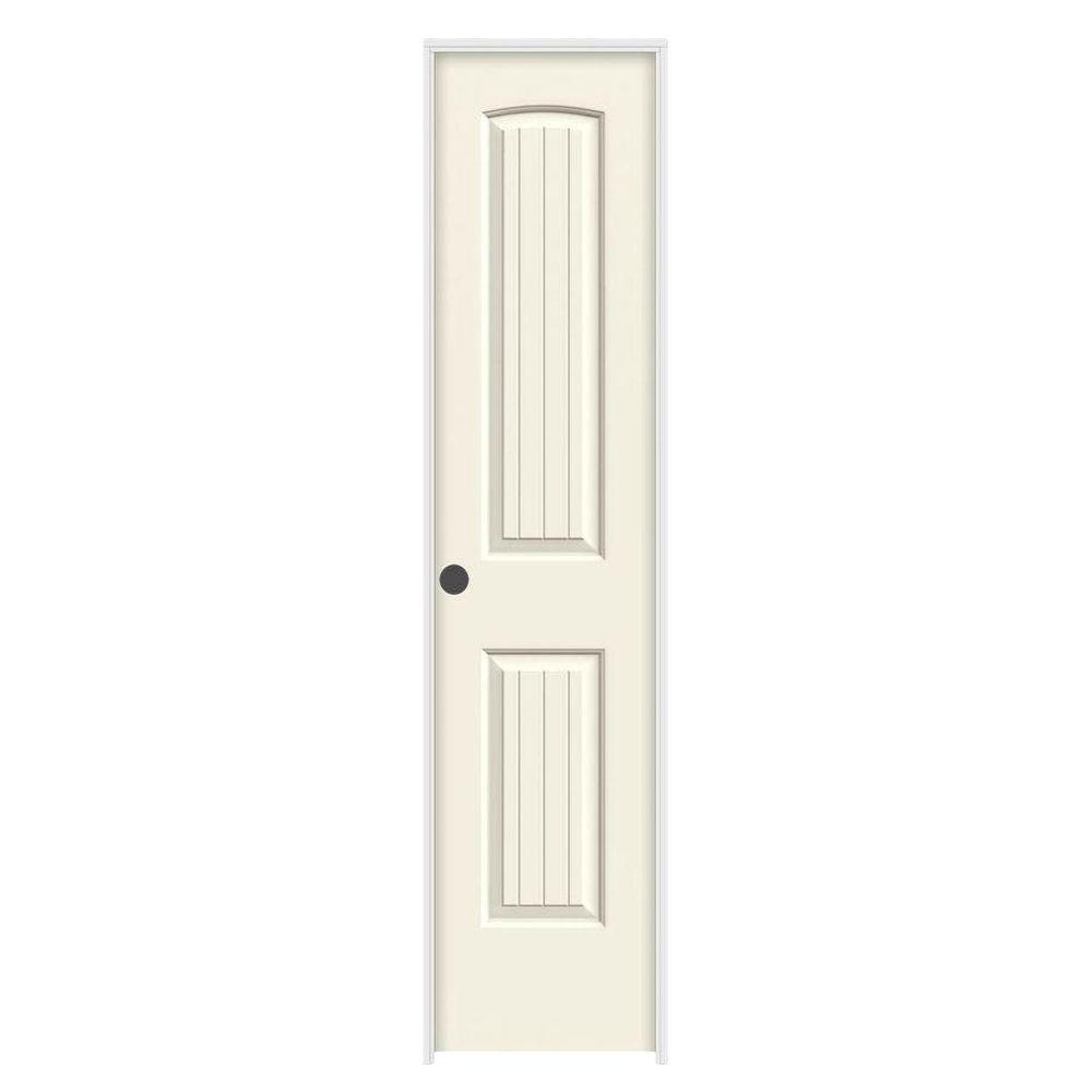 JELD-WEN 18 in. x 80 in. Santa Fe Vanilla Painted Right-Hand Smooth ...