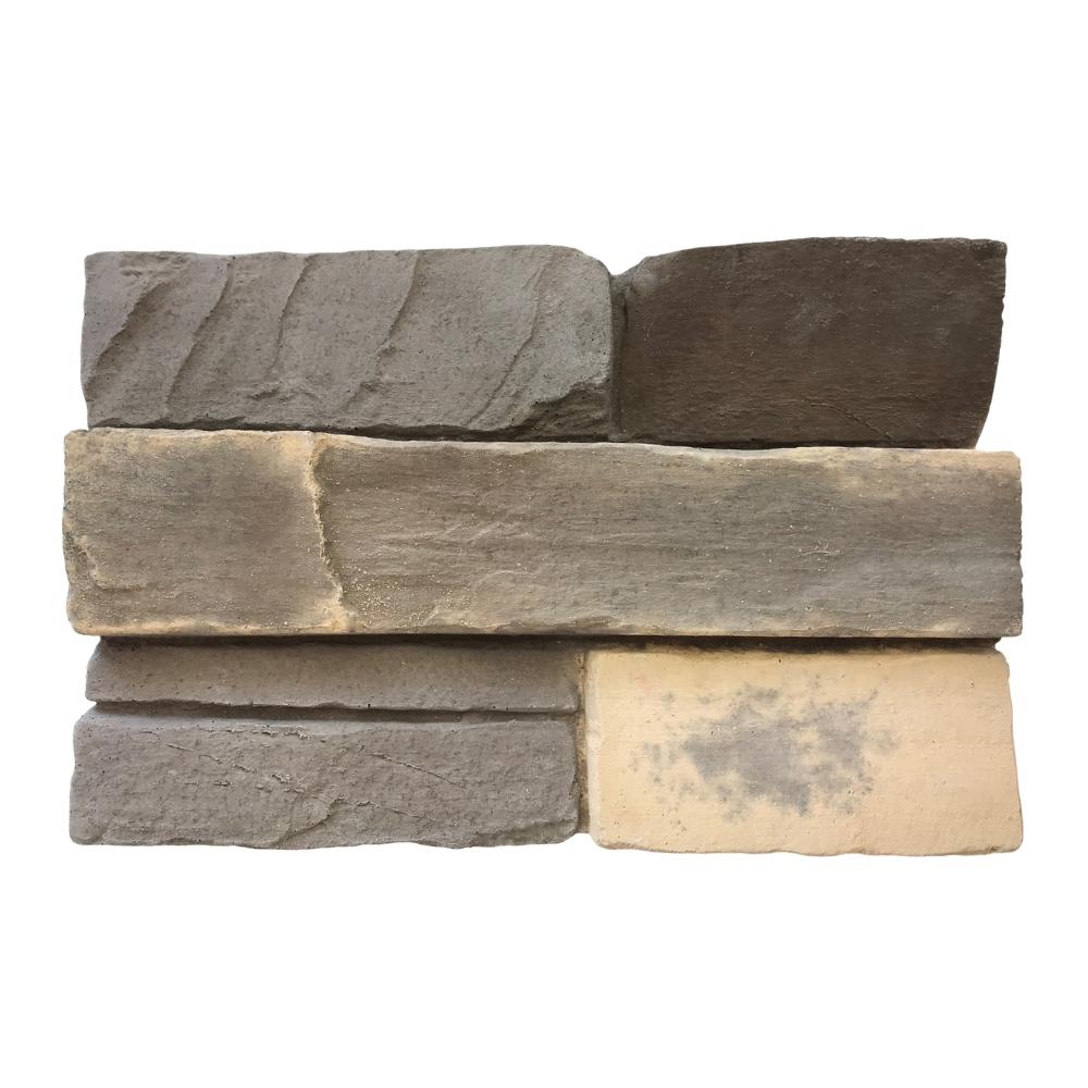 ADORN Desert Tan 6 in. x 8 in. Mortarless Stone Veneer Sample-DTFLATSP ...