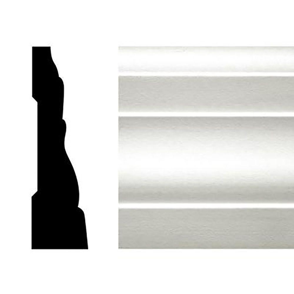 Alexandria Moulding WM 356 11/16 in. x 2-1/4 in. x 12 ft. Primed Poplar ...