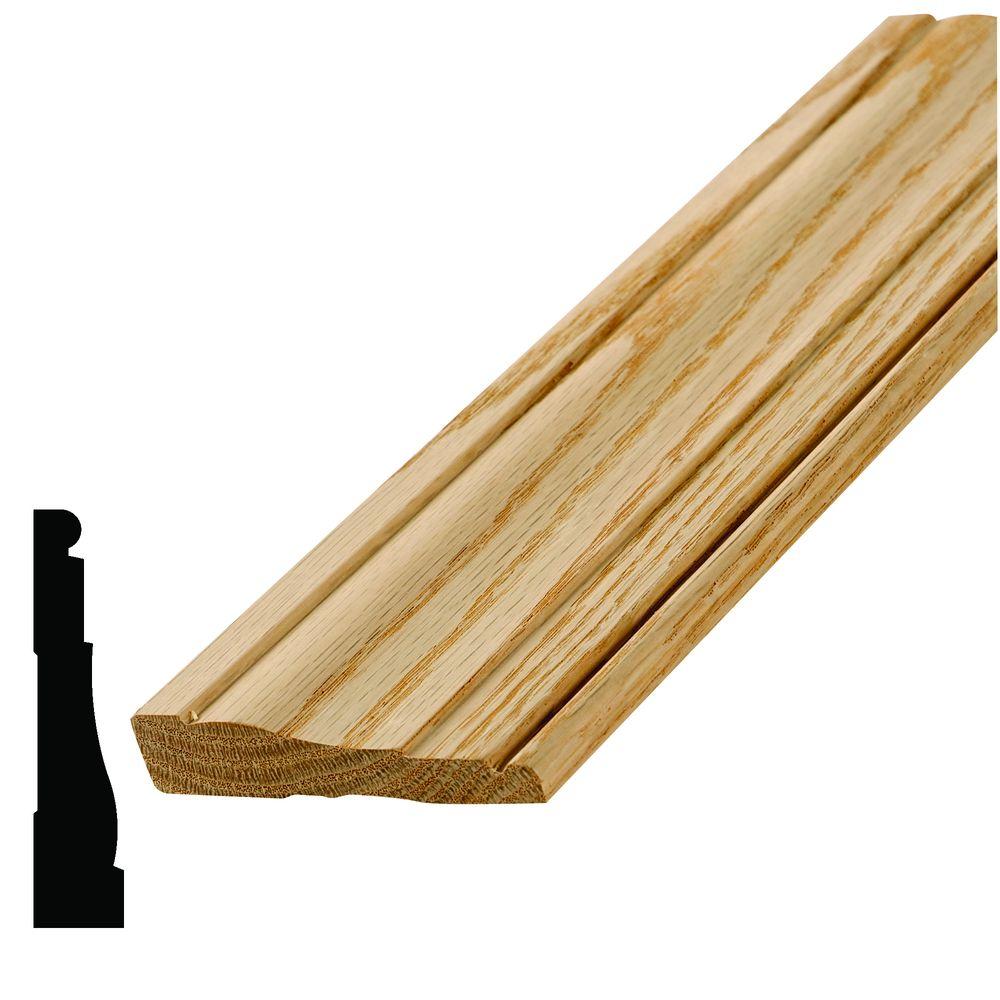 Alexandria Moulding LWM 445 11/16 in. x 3-1/4 in. Oak Casing-0W445 ...