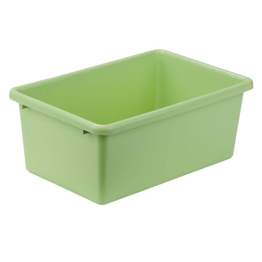 GSC Technologies 11 in. x 13 in. x 13 in. Storage Milk Crate in Green ...