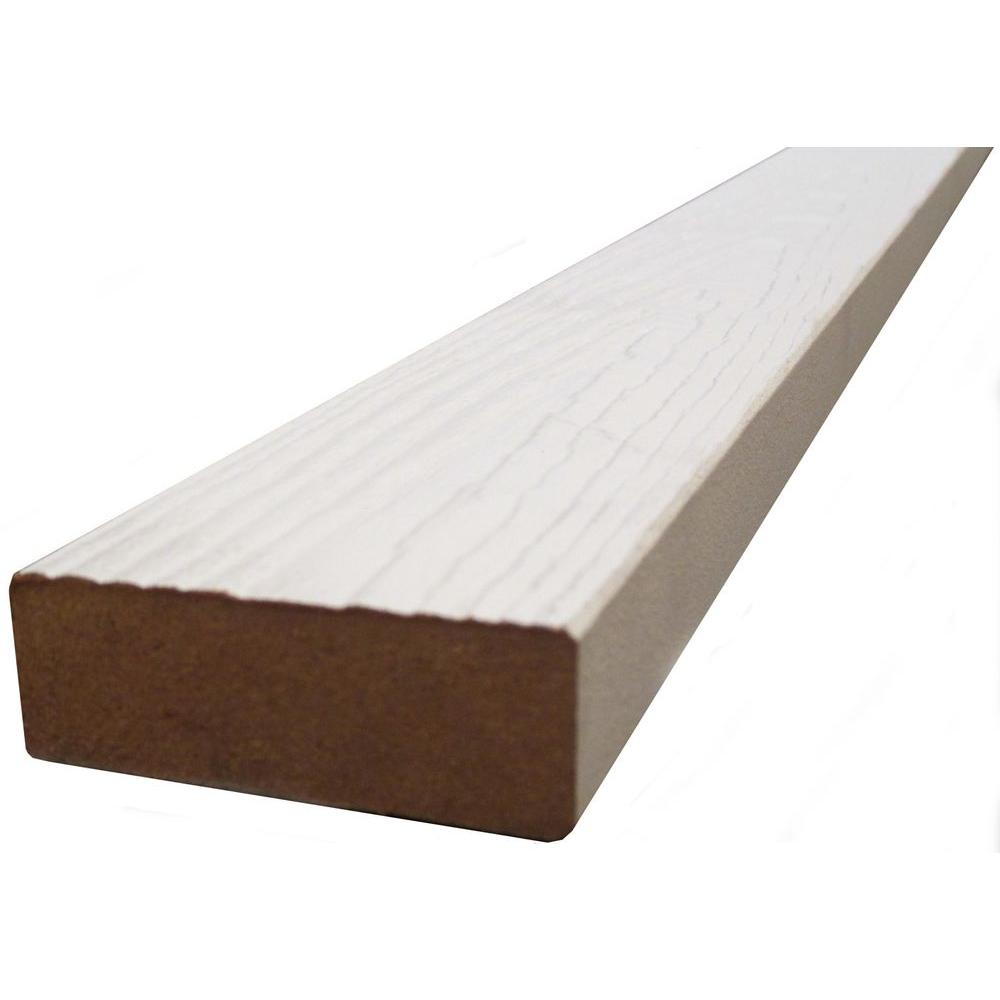 MiraTEC 1 in. x 3 in. x 8 ft. Gray Composite Trim-2313126 - The Home Depot