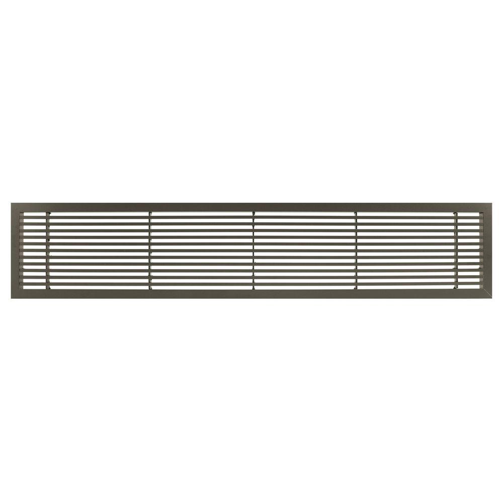 Architectural Grille AG20 Series 6 in. x 24 in. Solid Aluminum Fixed ...