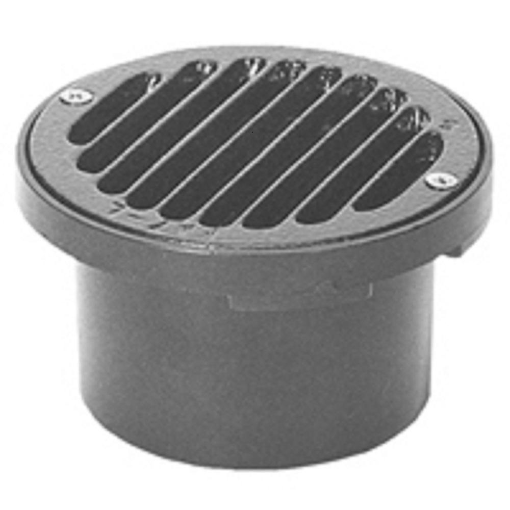 Zurn 4 in. Round ABS Floor Drain with Cast Iron Strainer-FD2200-AB4 ...