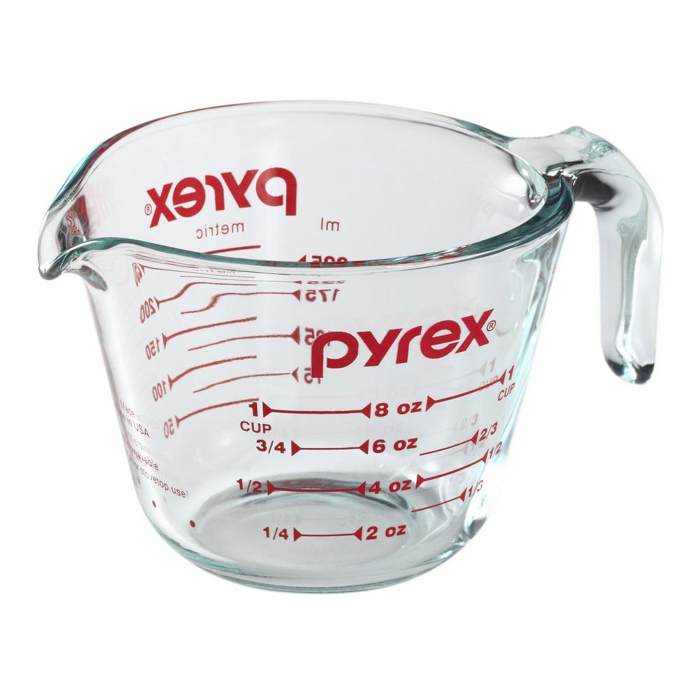 Pyrex Red Clear Measuring Cup 1118443 The Home Depot