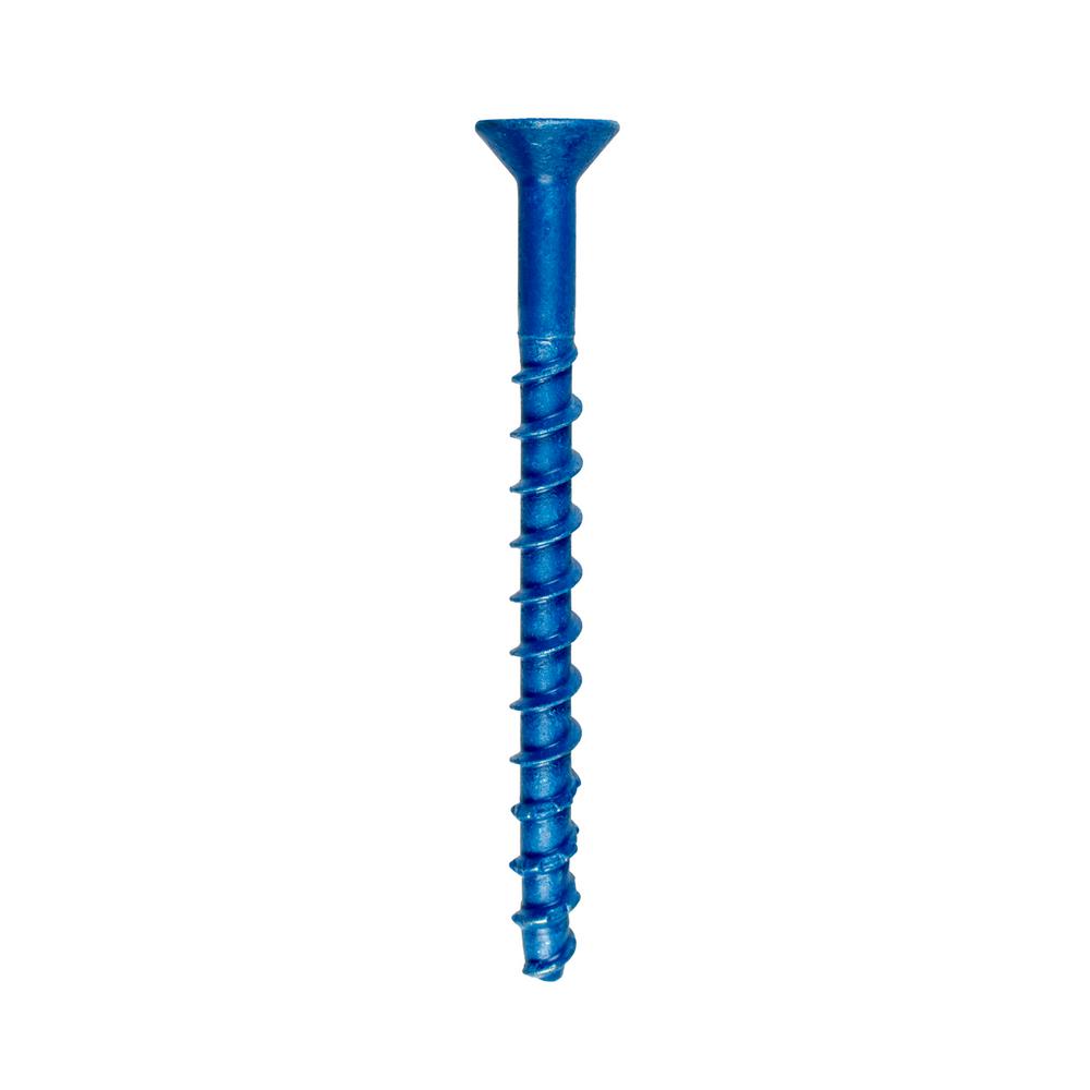 Simpson Strong-Tie Titen 3/16 in. x 2-1/4 in. Phillips Flat-Head Concrete and Masonry Screw ...
