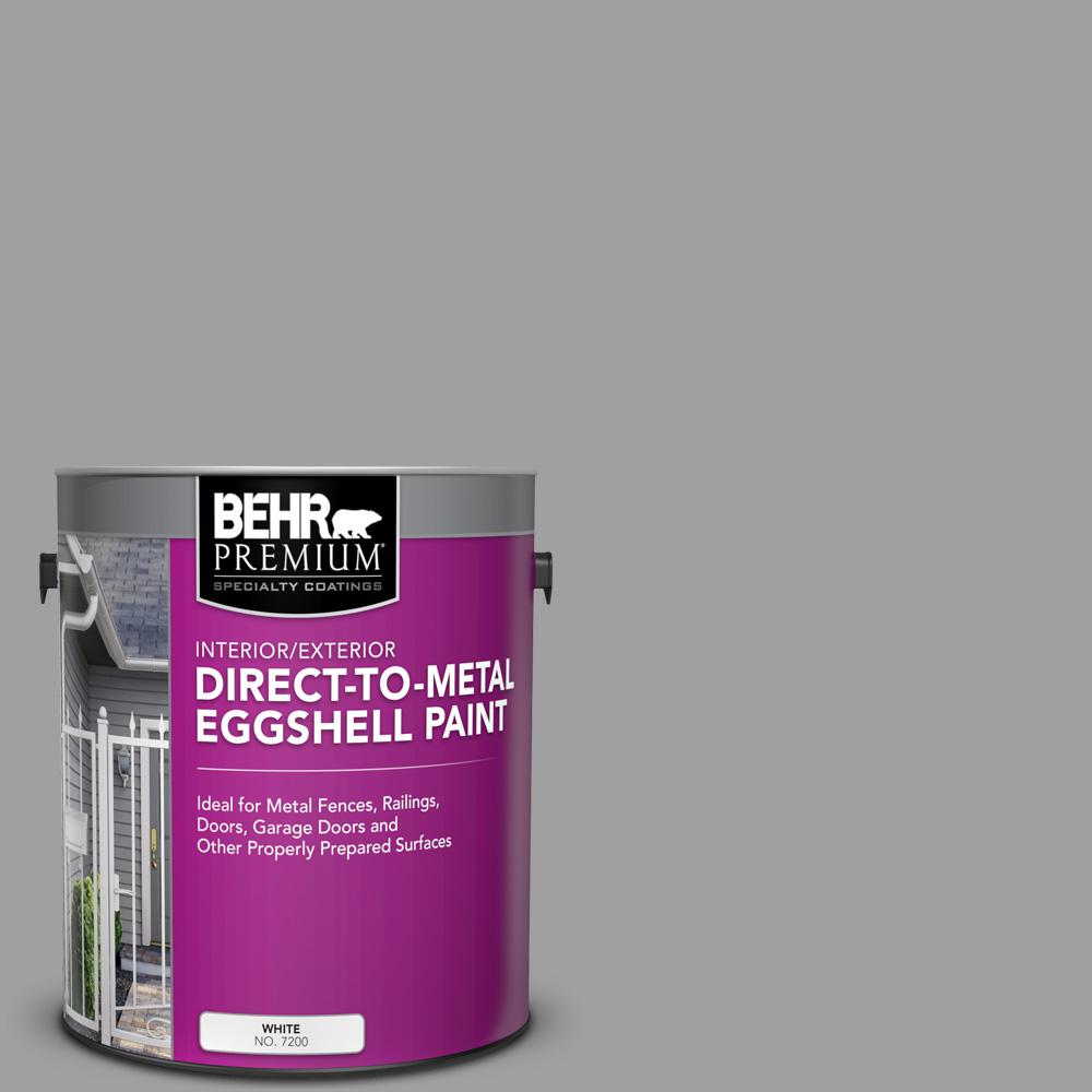 BEHR PREMIUM 1 gal. #PPU26-06 Elemental Gray Eggshell Direct to Metal ...