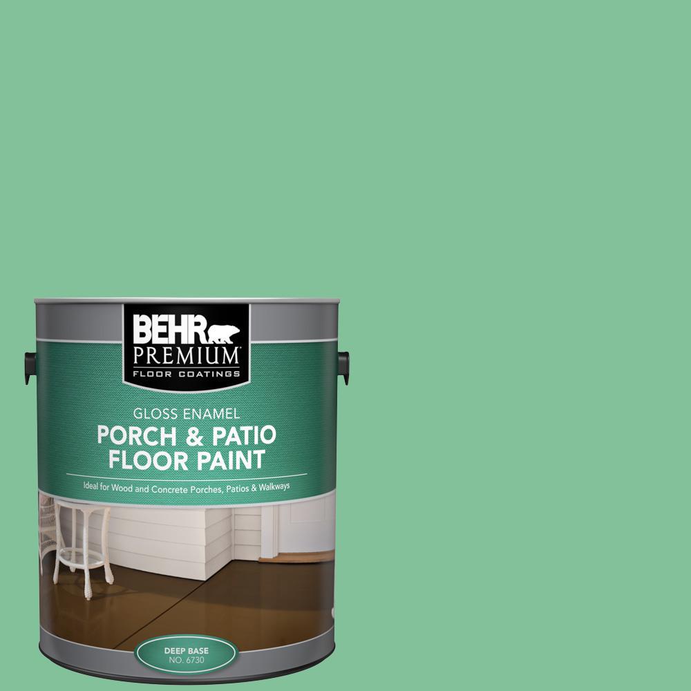 BEHR Premium 1 gal. #P410-4 Willow Hedge Gloss Enamel Interior/Exterior ...