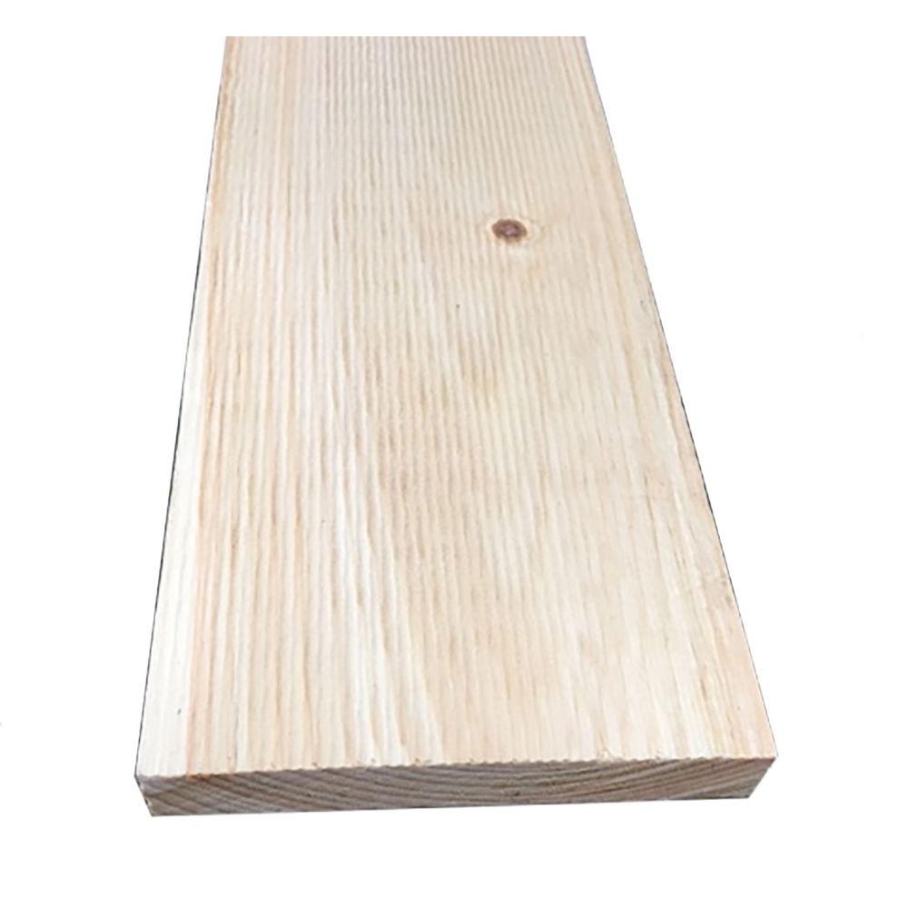 1 in. x 6 in. x 12 ft. #3 and Better Blue Stain WP4/116 Ponderosa Pine ...