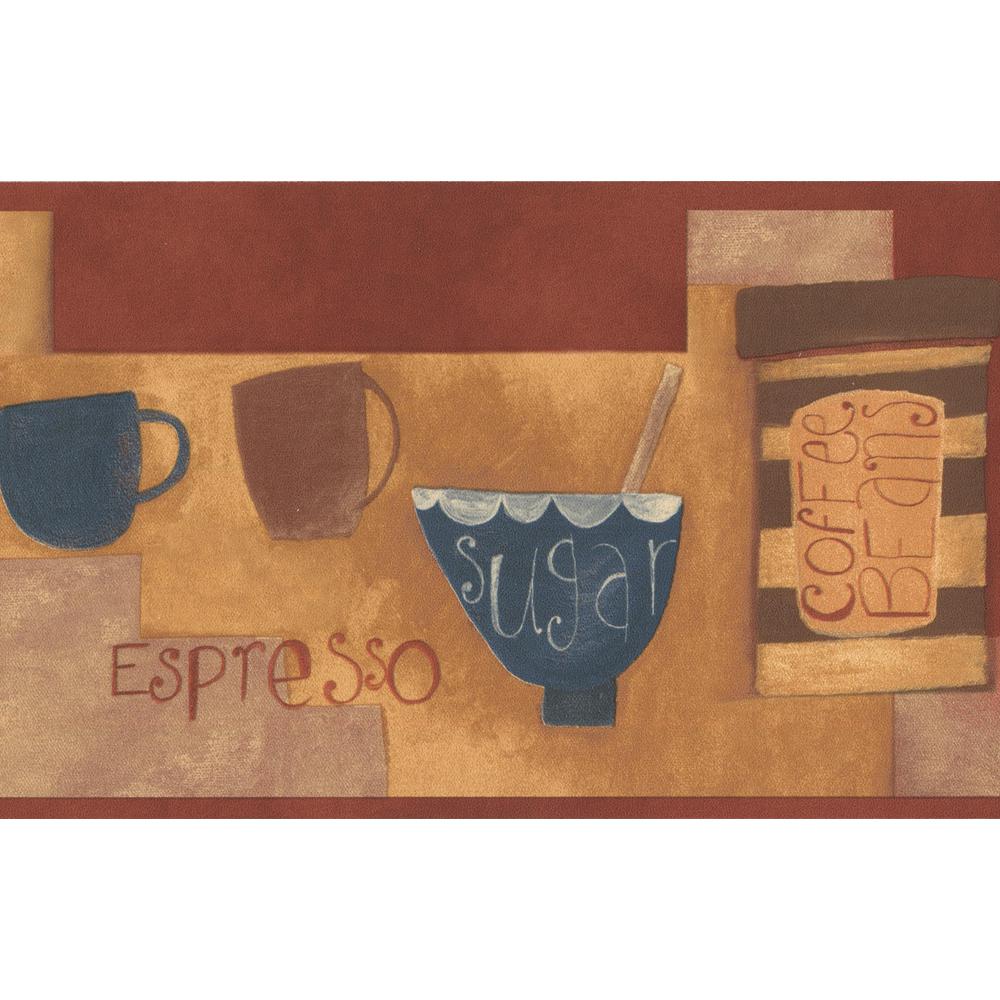 Norwall Border Multi Wallpaper Border-CU78236 - The Home Depot