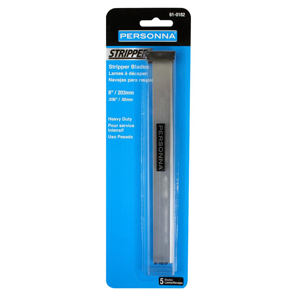 Personna Heavy Duty 8 In Stripper Blades 5 Pack 61 0182 Each The