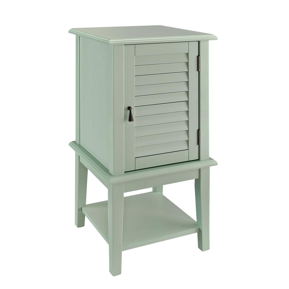 Powell Company Aqua Shutter Door Table 268-351 - The Home Depot