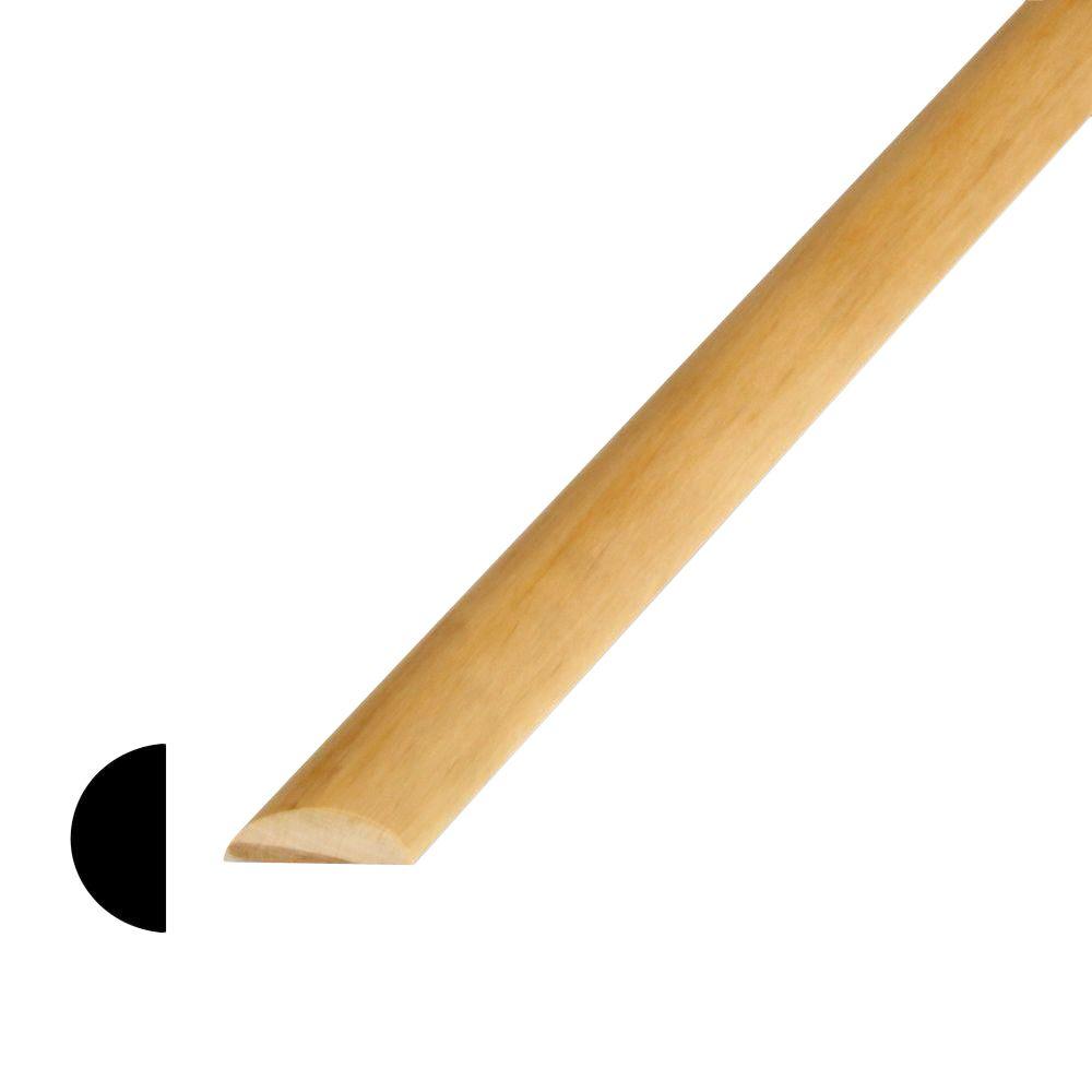 Alexandria Moulding 3 8 In X 3 4 In X 96 In Pine Half Round Moulding