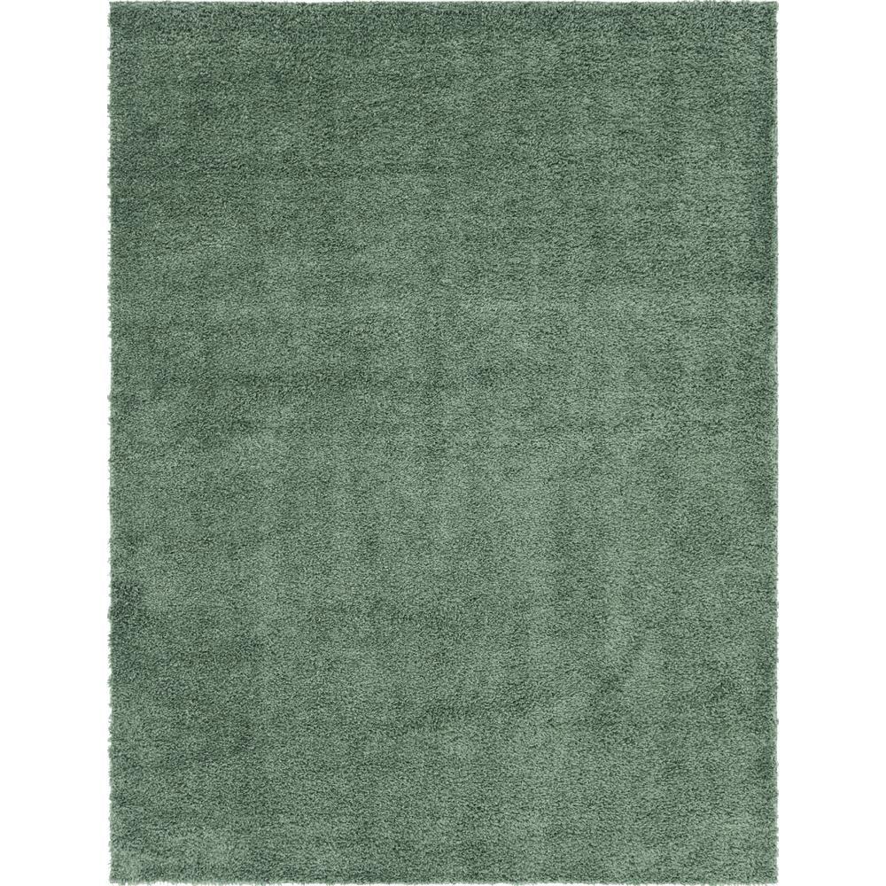 Unique Loom Davos Shag Sage Green 9 ft. x 12 ft. Area Rug-3146030 - The ...