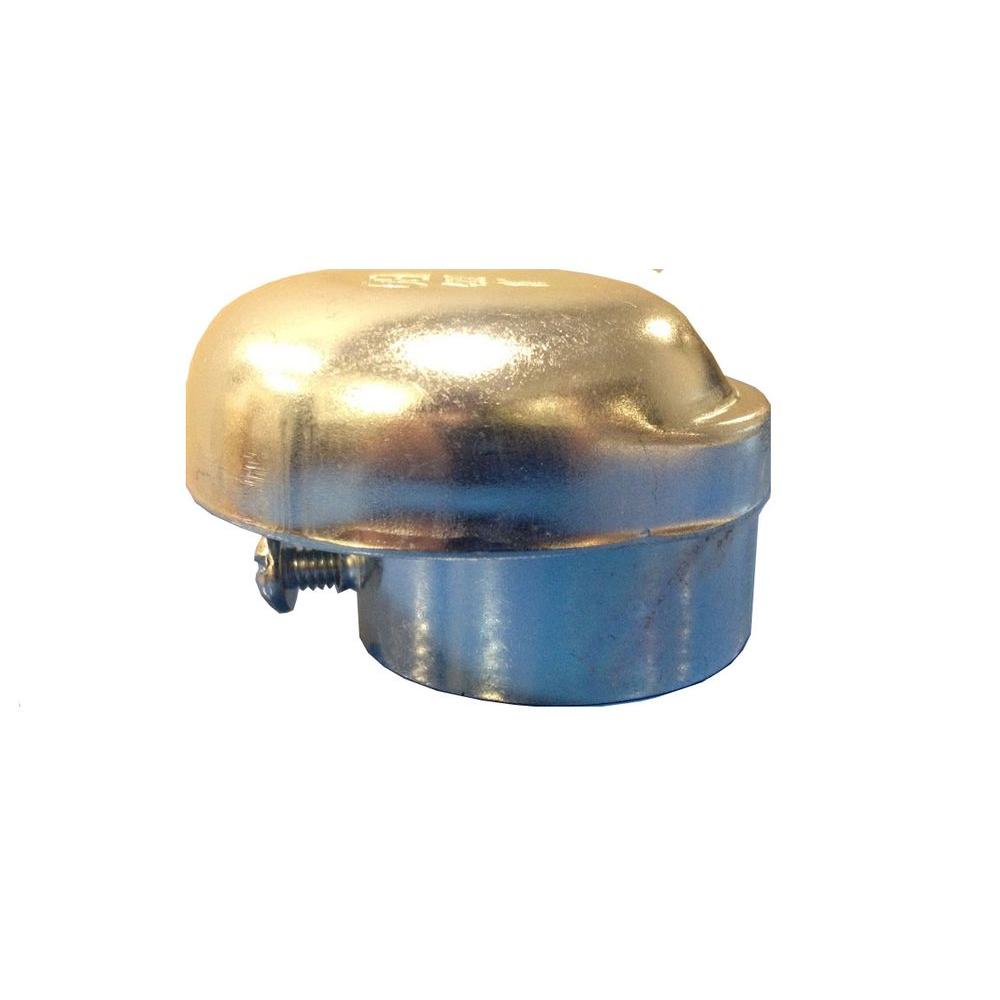 BECKETT 1-1/4 in. Zinc Plated Steel Slip-On Vent Cap-14037 - The Home Depot