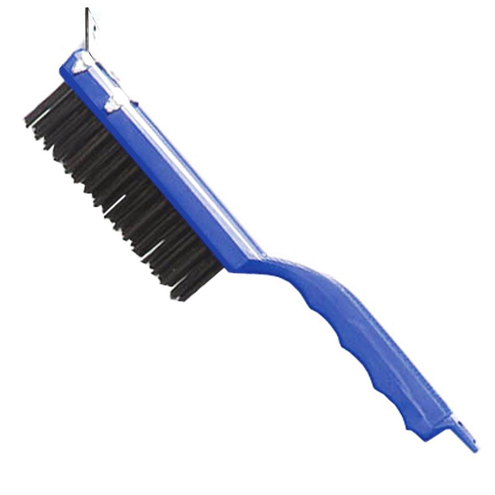 HDX 6 Row x 19 Row Carbon Block Wire Brush-SB619-HDX - The Home Depot
